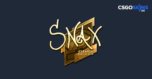 Sticker | Snax (Gold) | Boston 2018 - CSGOSKINS.GG