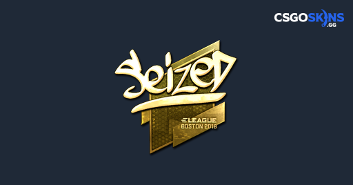 Sticker | seized (Gold) | Boston 2018 - CSGOSKINS.GG