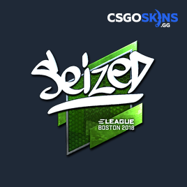 Sticker | seized (Foil) | Boston 2018 - CSGOSKINS.GG