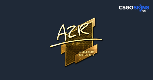Sticker | AZR (Gold) | Boston 2018 - CSGOSKINS.GG