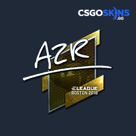 Sticker | AZR (Foil) | Boston 2018 - CSGOSKINS.GG