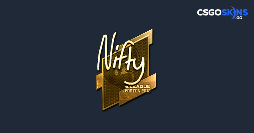 Sticker | Nifty (Gold) | Boston 2018 - CSGOSKINS.GG
