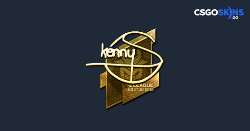 Sticker | kennyS (Gold) | Boston 2018 - CSGOSKINS.GG